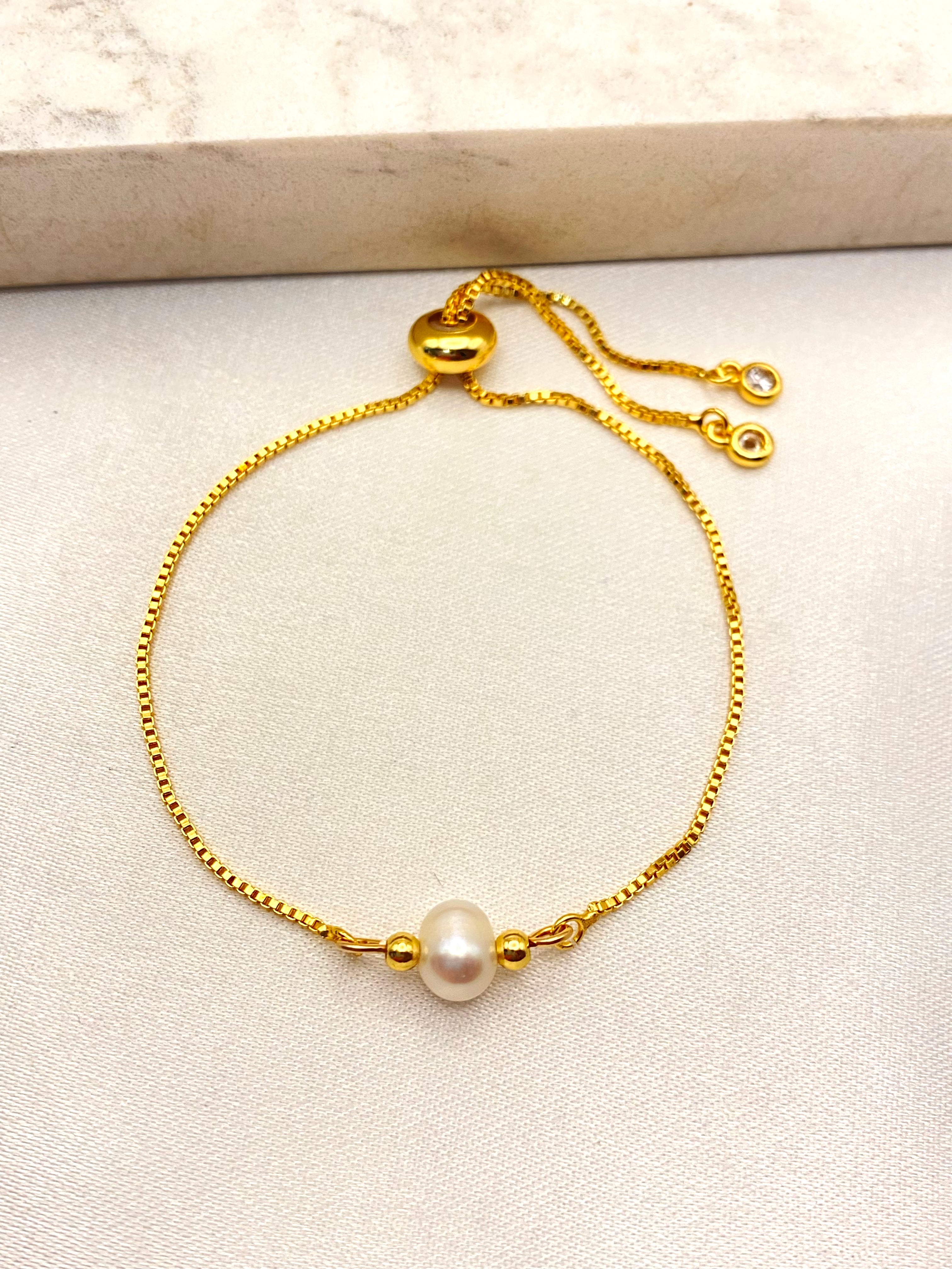 Pulsera Perla Ajustable – LORETA ACCESORIOS MAYOREO